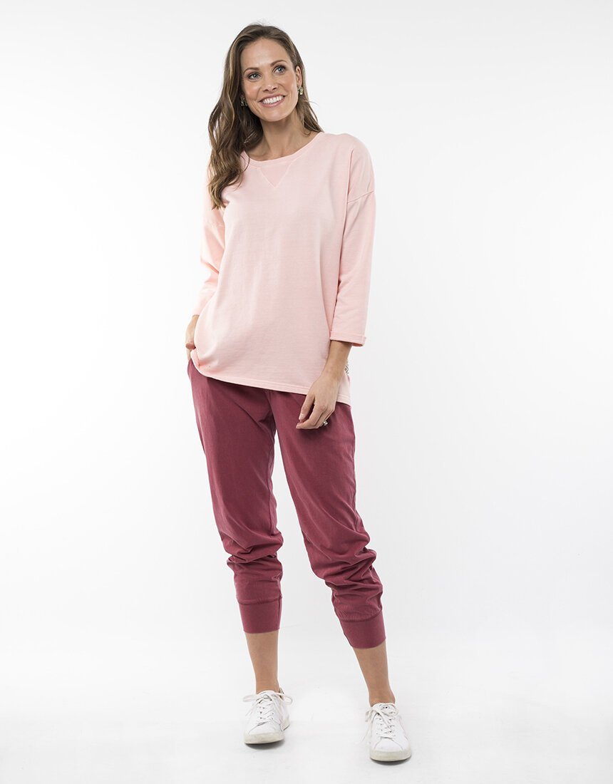 Elm Pink Alice Crew - Tops : Diahann Boutique - Elm W20