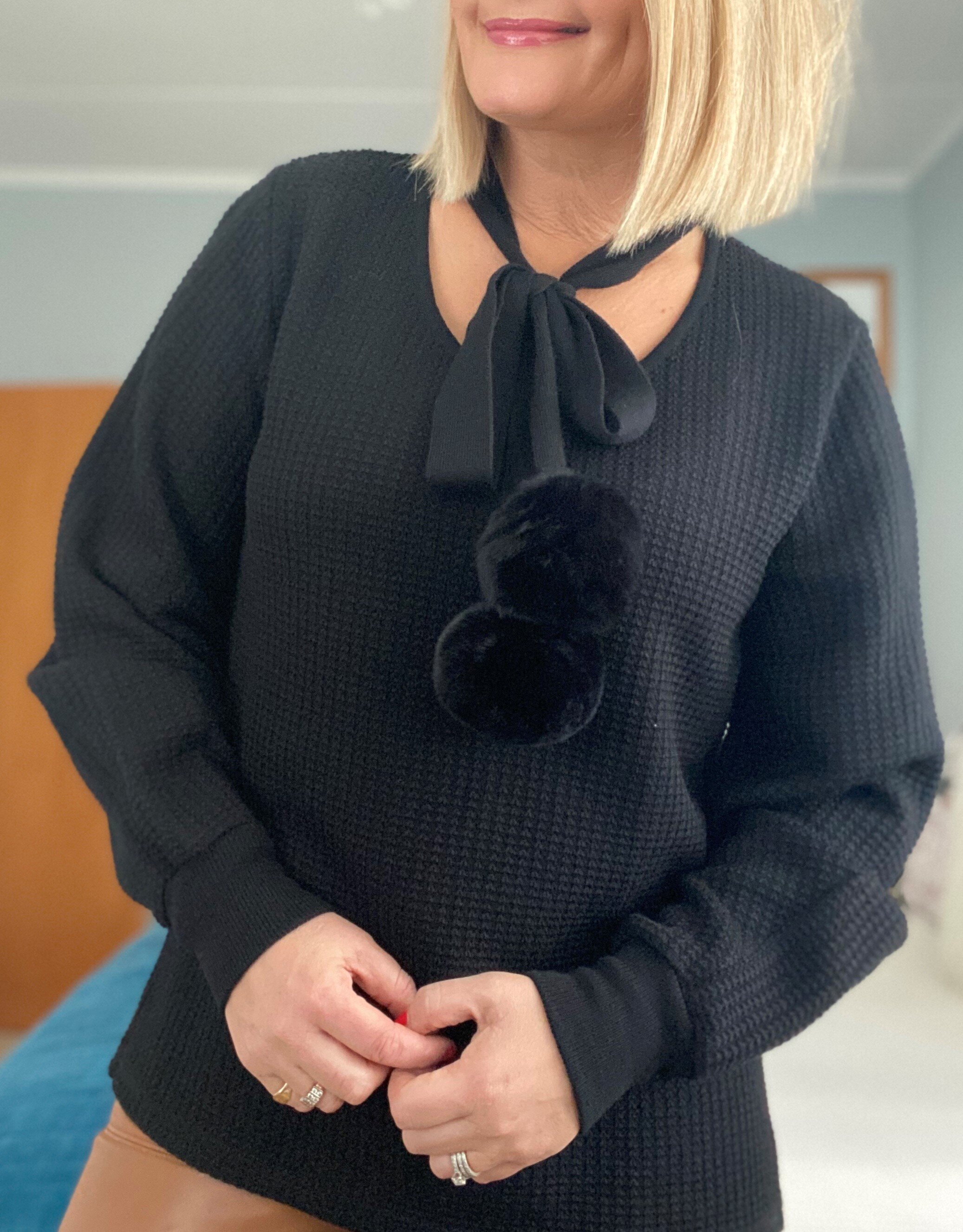 Sabatini Pom Pom Jumper - Jumpers : Diahann Boutique - sabatini W20
