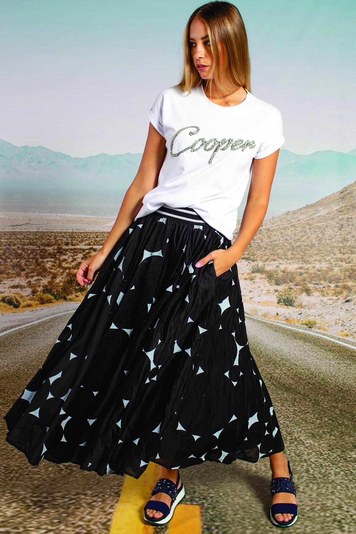 CooperCircle Of Life Skirt - Skirts : Diahann Boutique - COOPER SP20