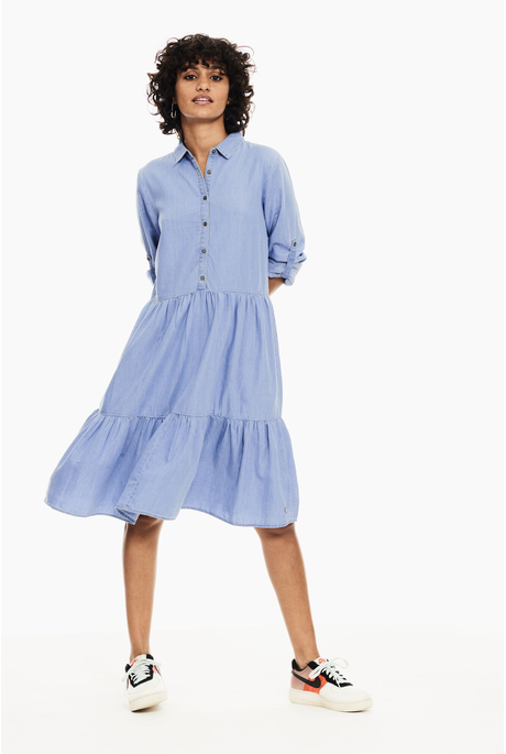 Garcia CHAMBRAY DRESS - Brand-Garcia : Diahann Boutique - Garcia SP21