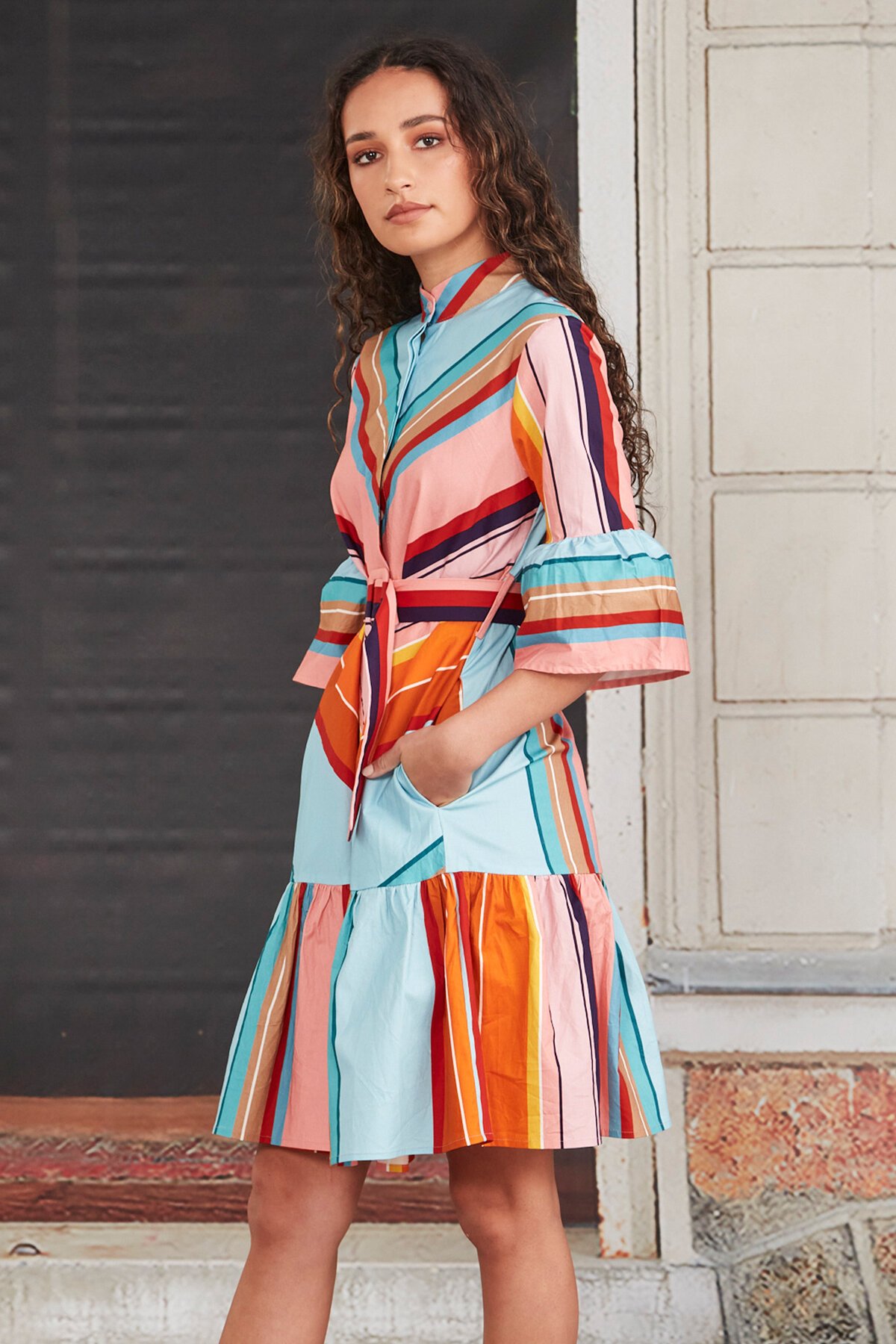 Cooper STRIPE CLUB Dress - Dresses : Diahann Boutique - COOPER PF22