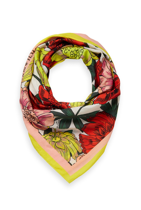 Scotch and Soda SUB Linen PRINTED Scarf - Accessories-Scarves : Diahann ...