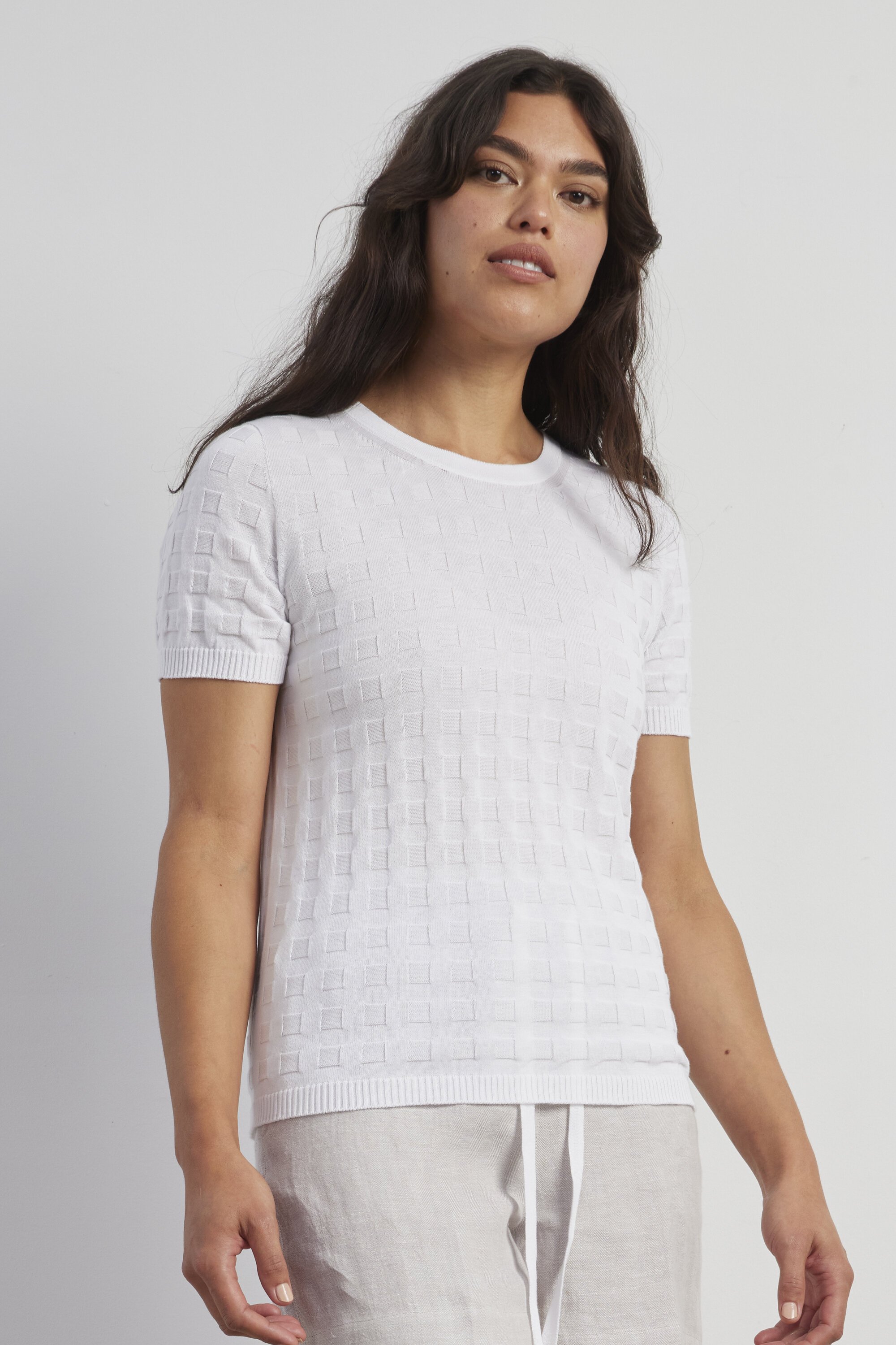 Standard Issue COTTON GRID Tee - Tops : Diahann Boutique - Standard ...