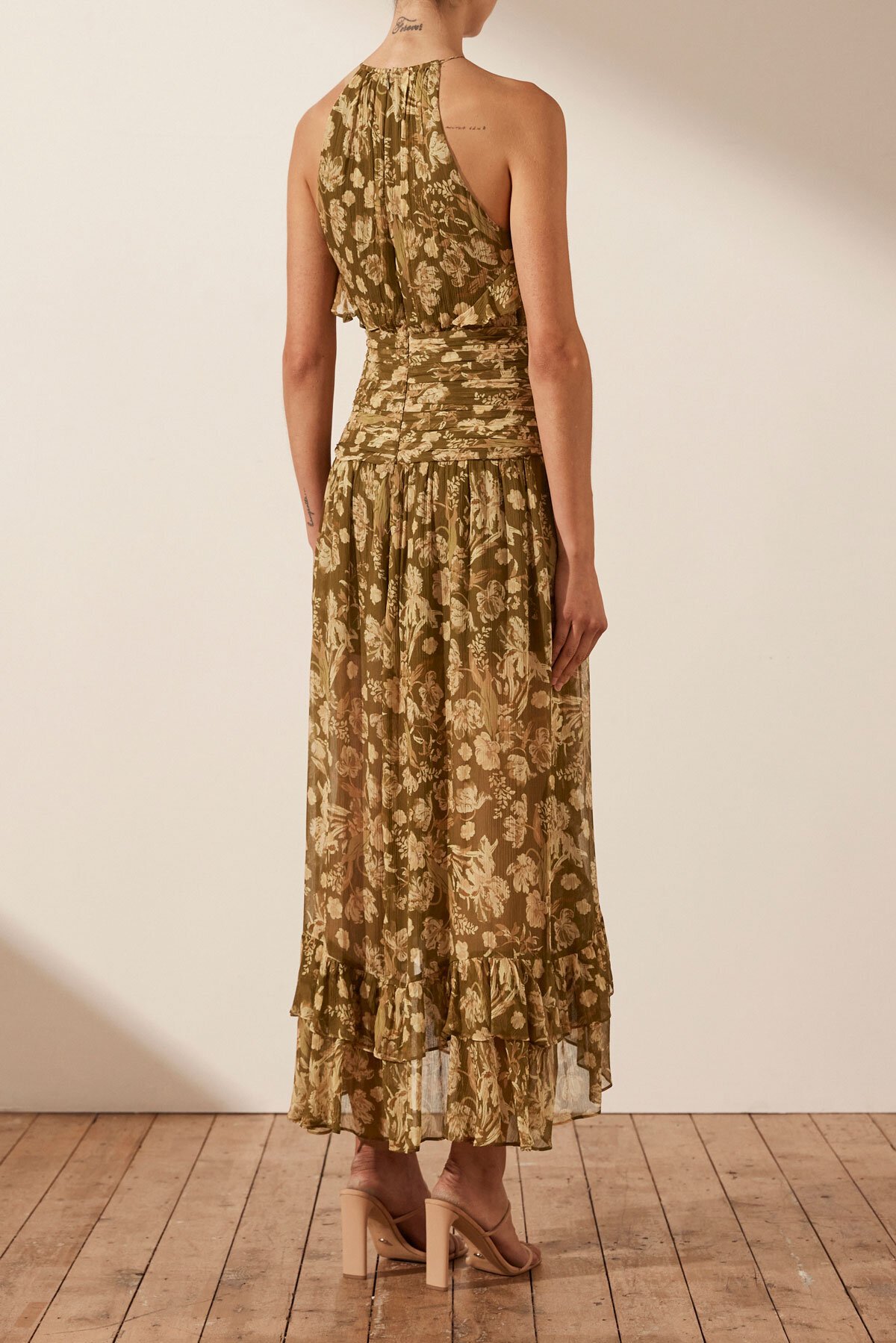 Shona Joy ROSALINE RUCHED SPLIT MAXI Dress - Brand-Shona Joy : Diahann ...