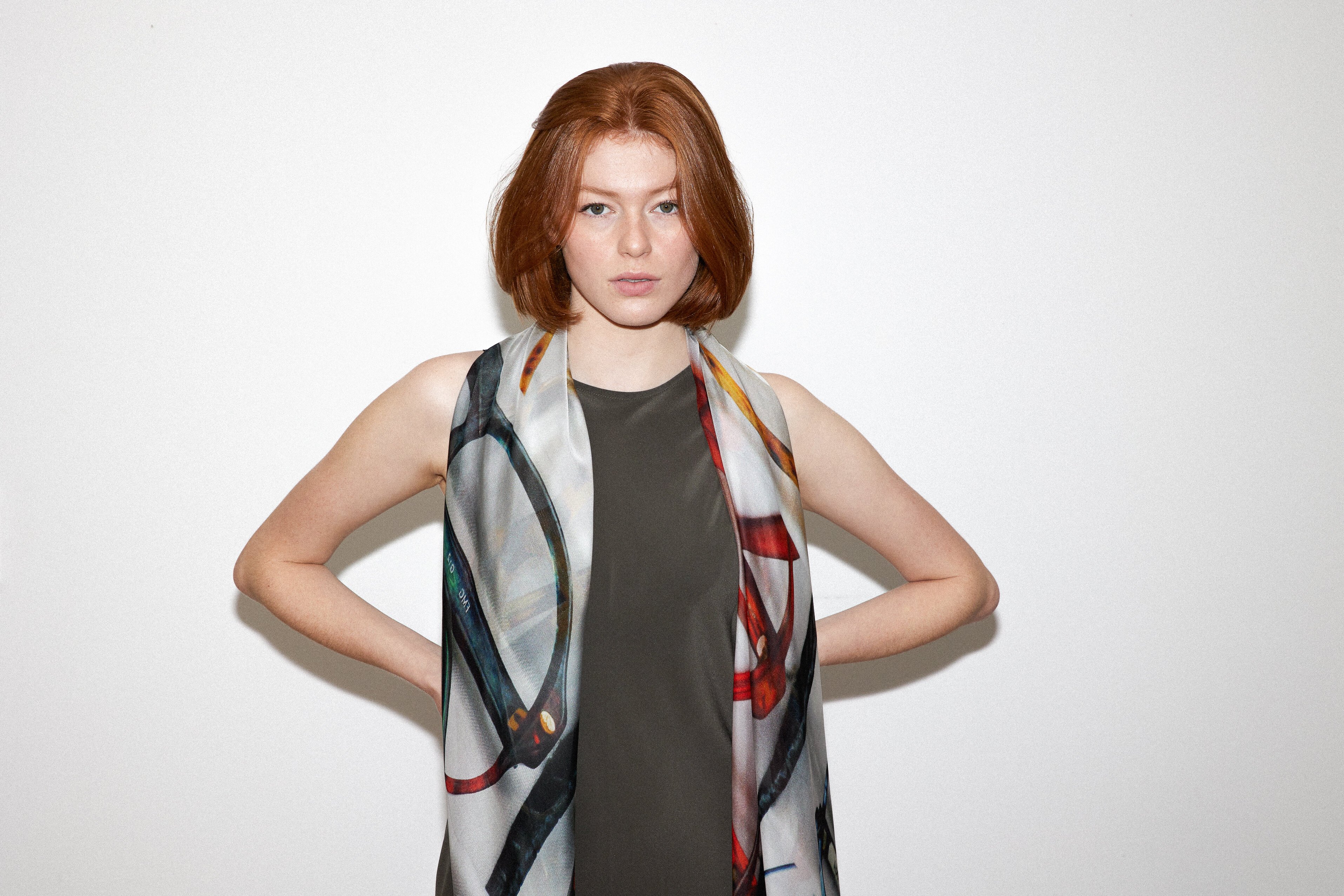 Good & Co EYE INSPECTION SILK CHIFFON Scarf - Accessories-Scarves ...