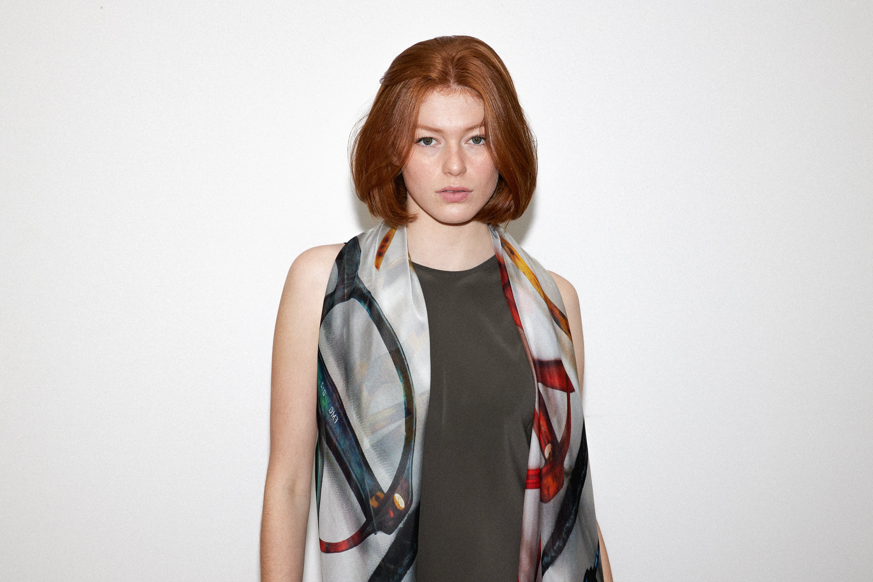 Good & Co EYE INSPECTION SILK CHIFFON Scarf - Accessories-Scarves ...