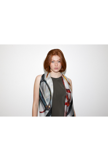 Good & Co EYE INSPECTION SILK CHIFFON Scarf - Accessories-Scarves ...