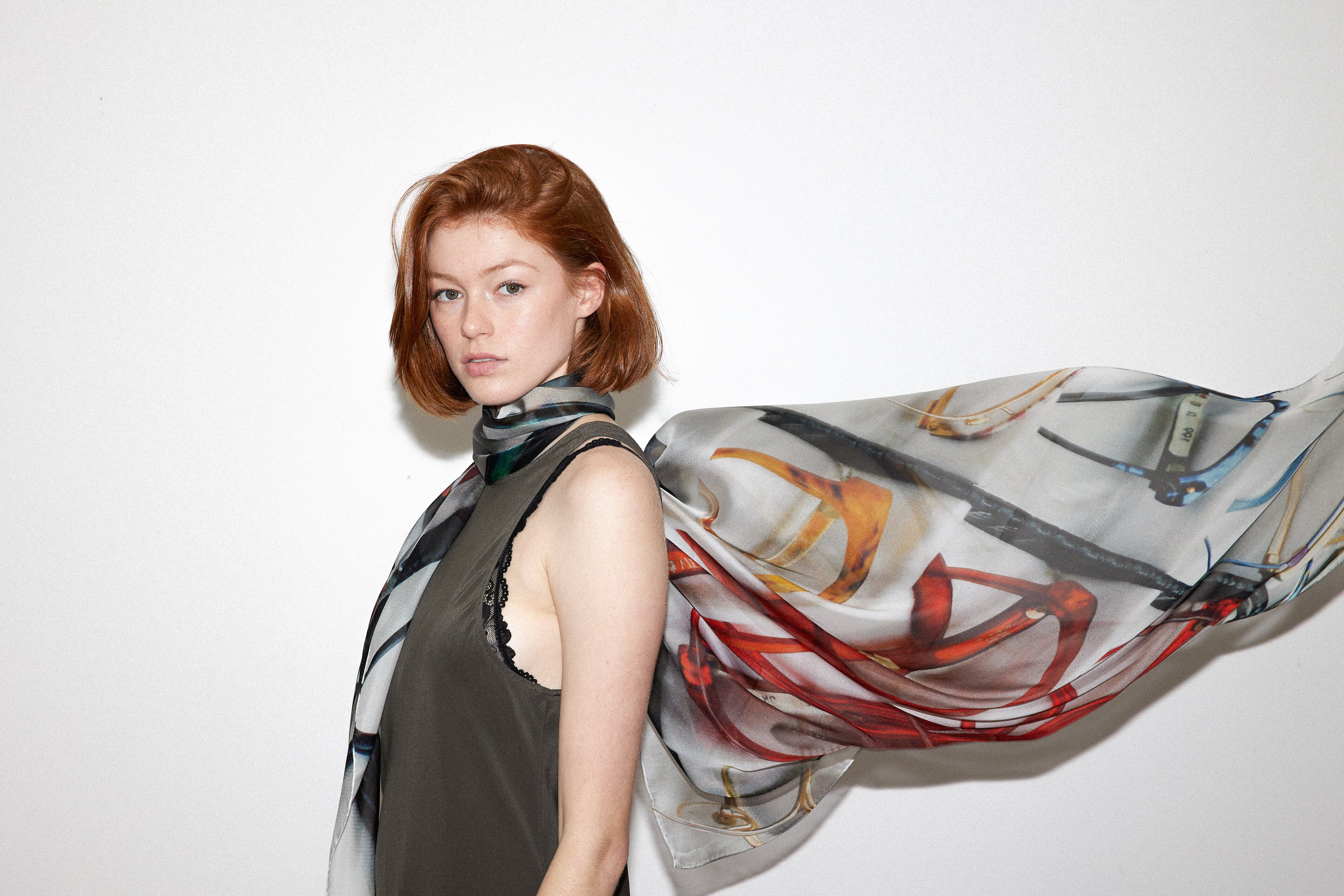 Good & Co EYE INSPECTION SILK CHIFFON Scarf - Accessories-Scarves ...