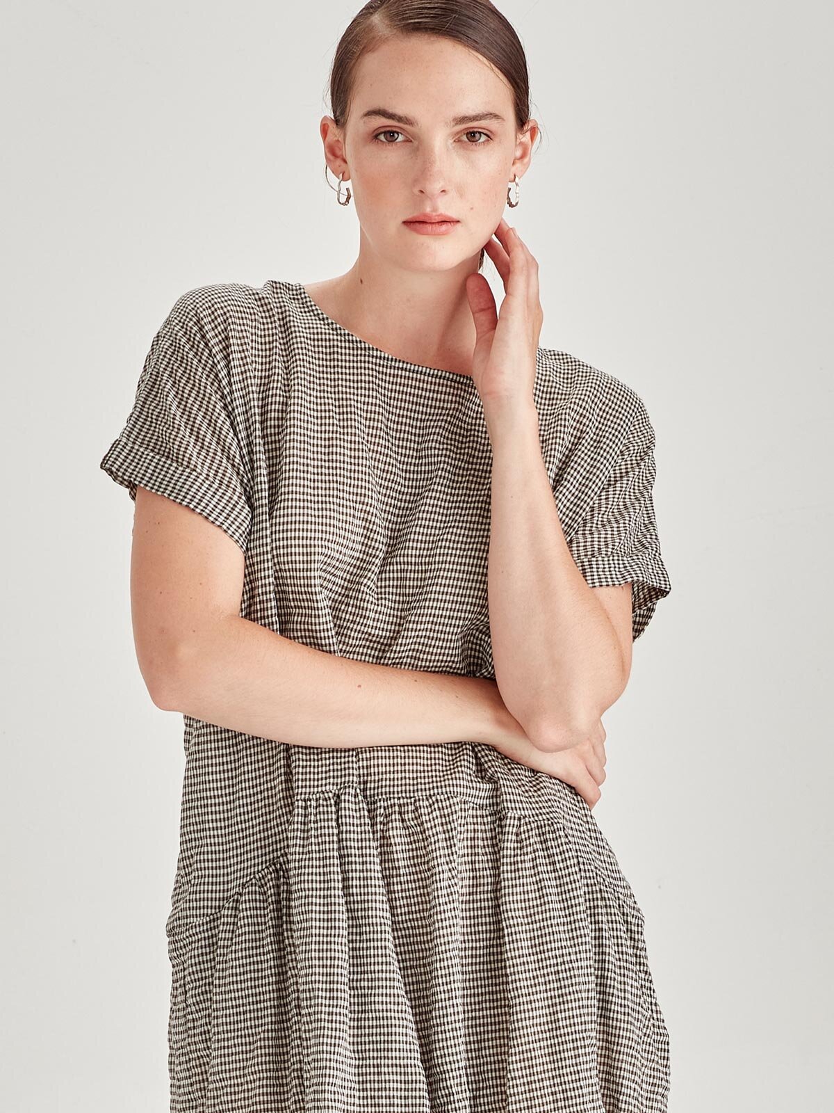 Caroline Sills MAEVE CHECK Dress - Dresses : Diahann Boutique ...