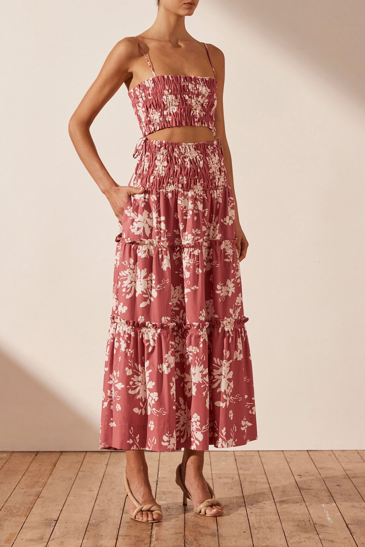 Shona Joy CALI SHIRRED Bralette - Tops : Diahann Boutique - Shona Joy S22