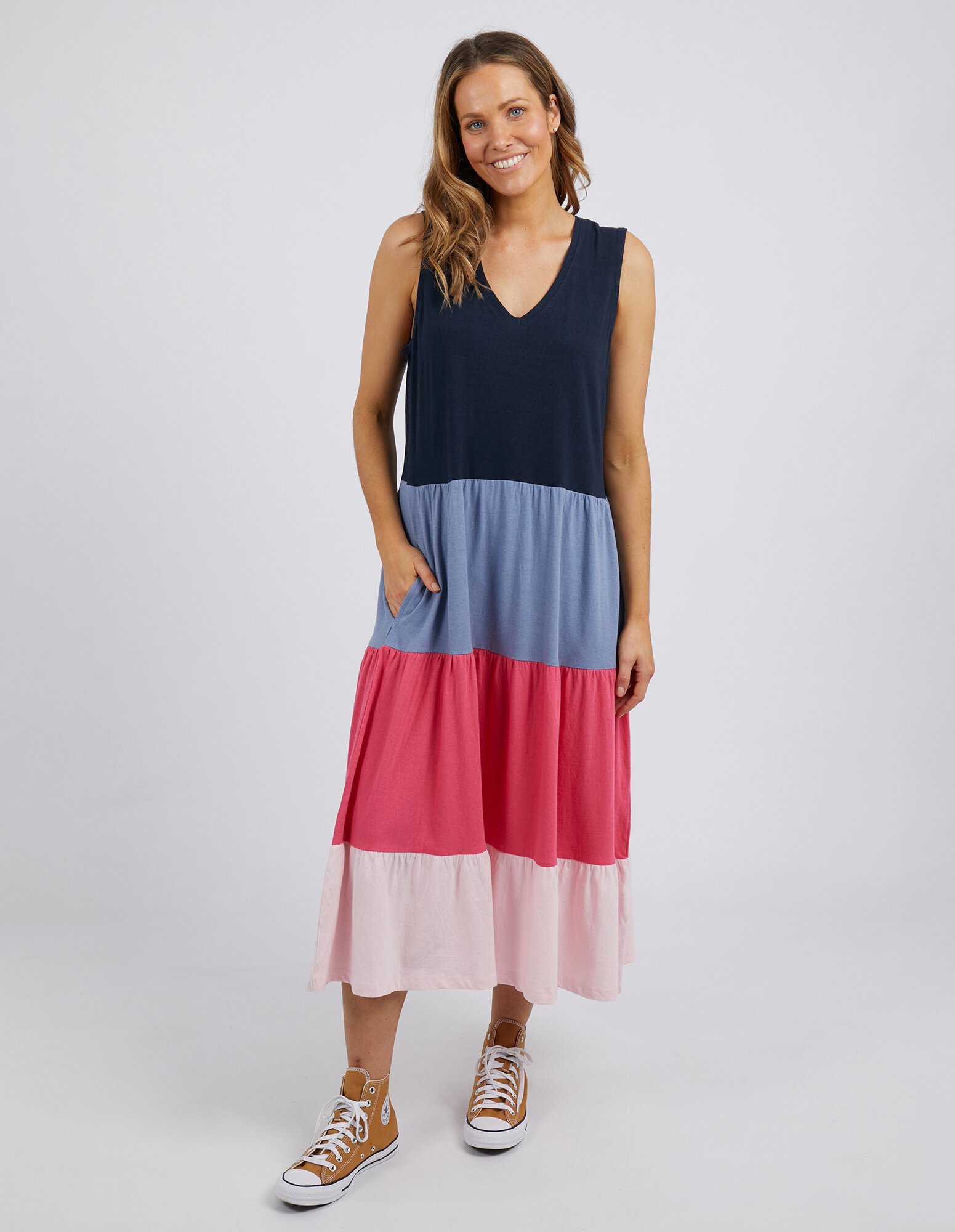 Elm GRAIDENT TIERED Dress - Dresses : Diahann Boutique - Elm S22