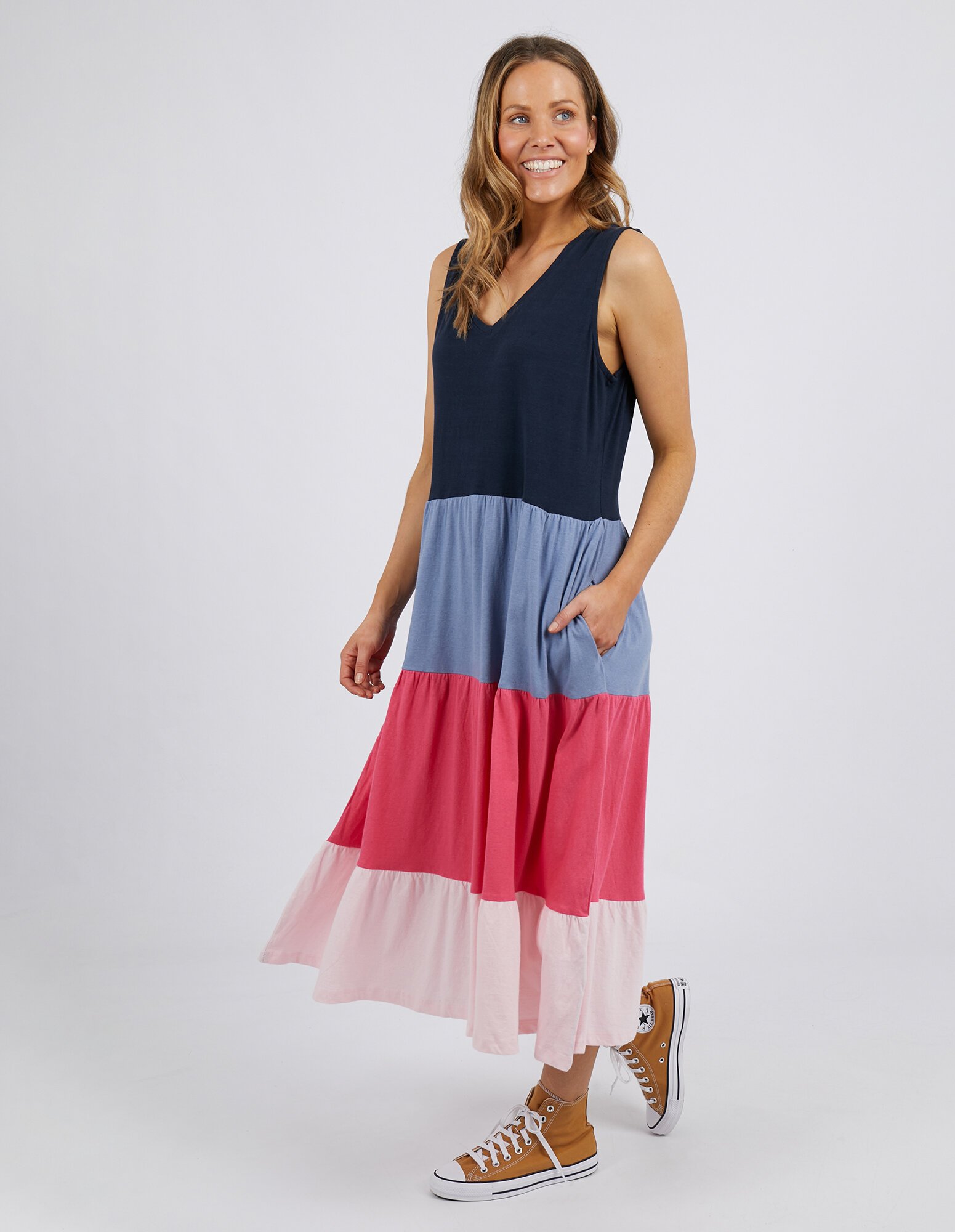 Elm GRAIDENT TIERED Dress - Dresses : Diahann Boutique - Elm S22