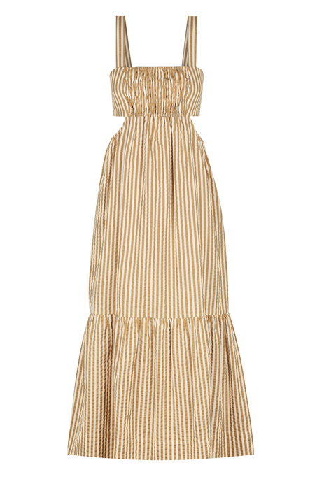 Shona Joy HELE CUT OUT RUCHED MIDI Dress - Dresses : Diahann Boutique ...
