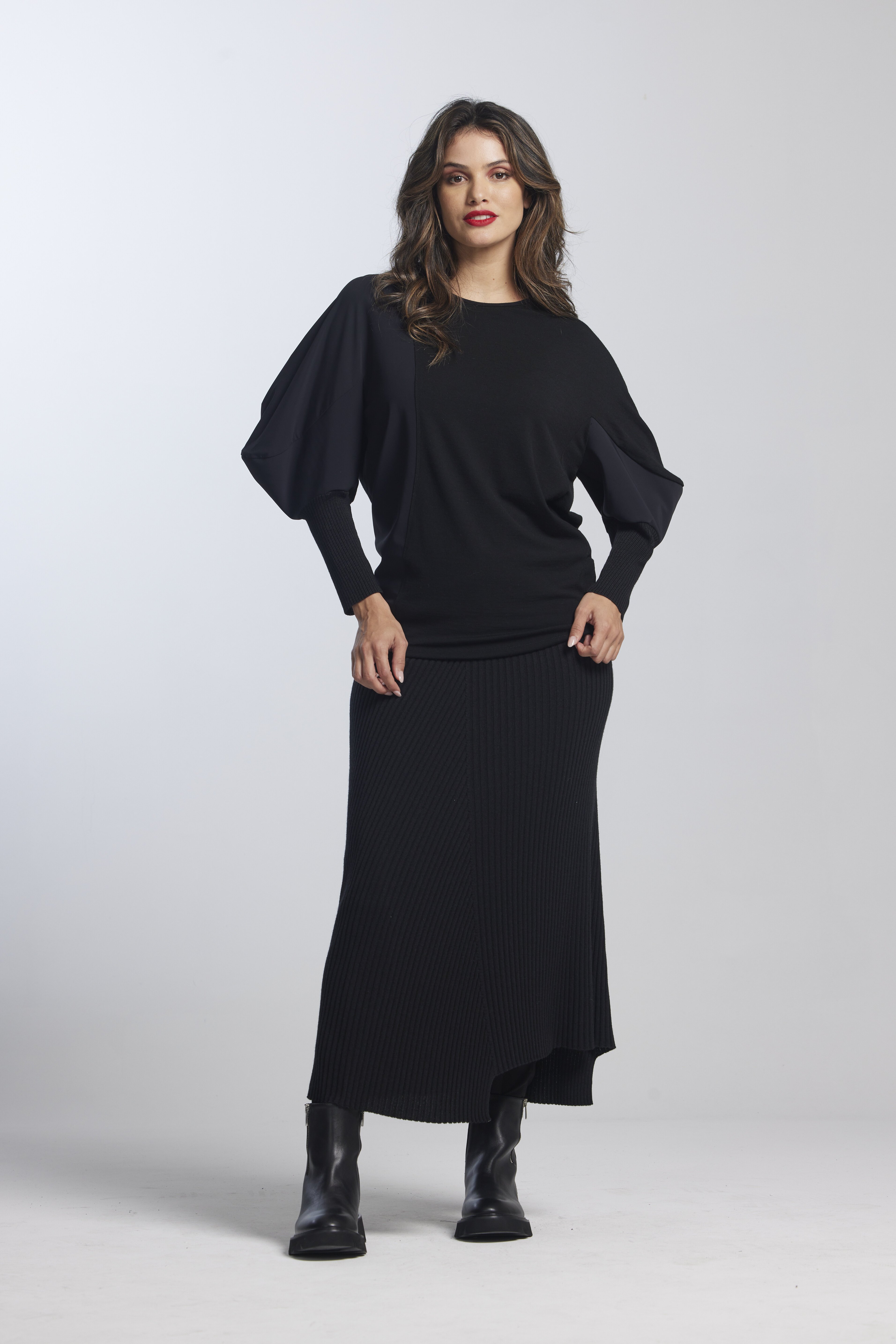 Paula Ryan ANGLE RIBBED Skirt - Skirts : Diahann Boutique - paula ryan W23