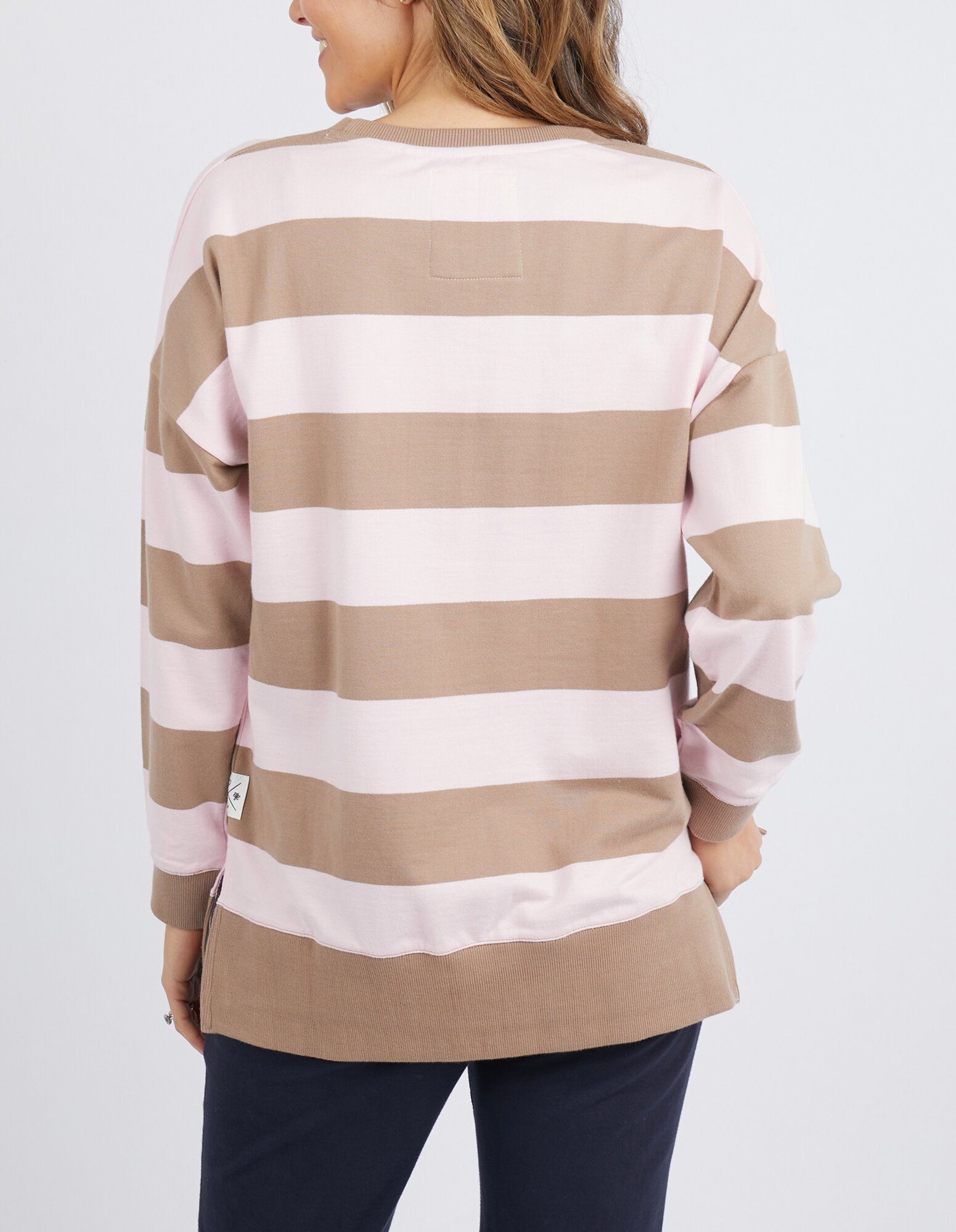 Elm BILLIE BLOCK STRIPE Crew - Tops : Diahann Boutique - Elm W23