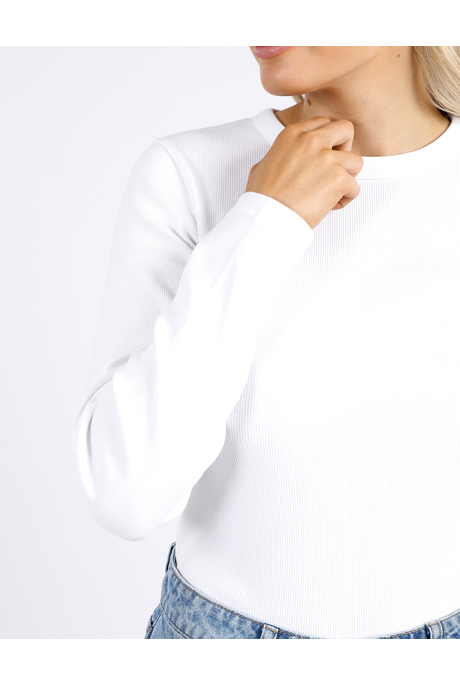 Elm ELLIE L/S RIB Tee - Tops : Diahann Boutique - Elm W23