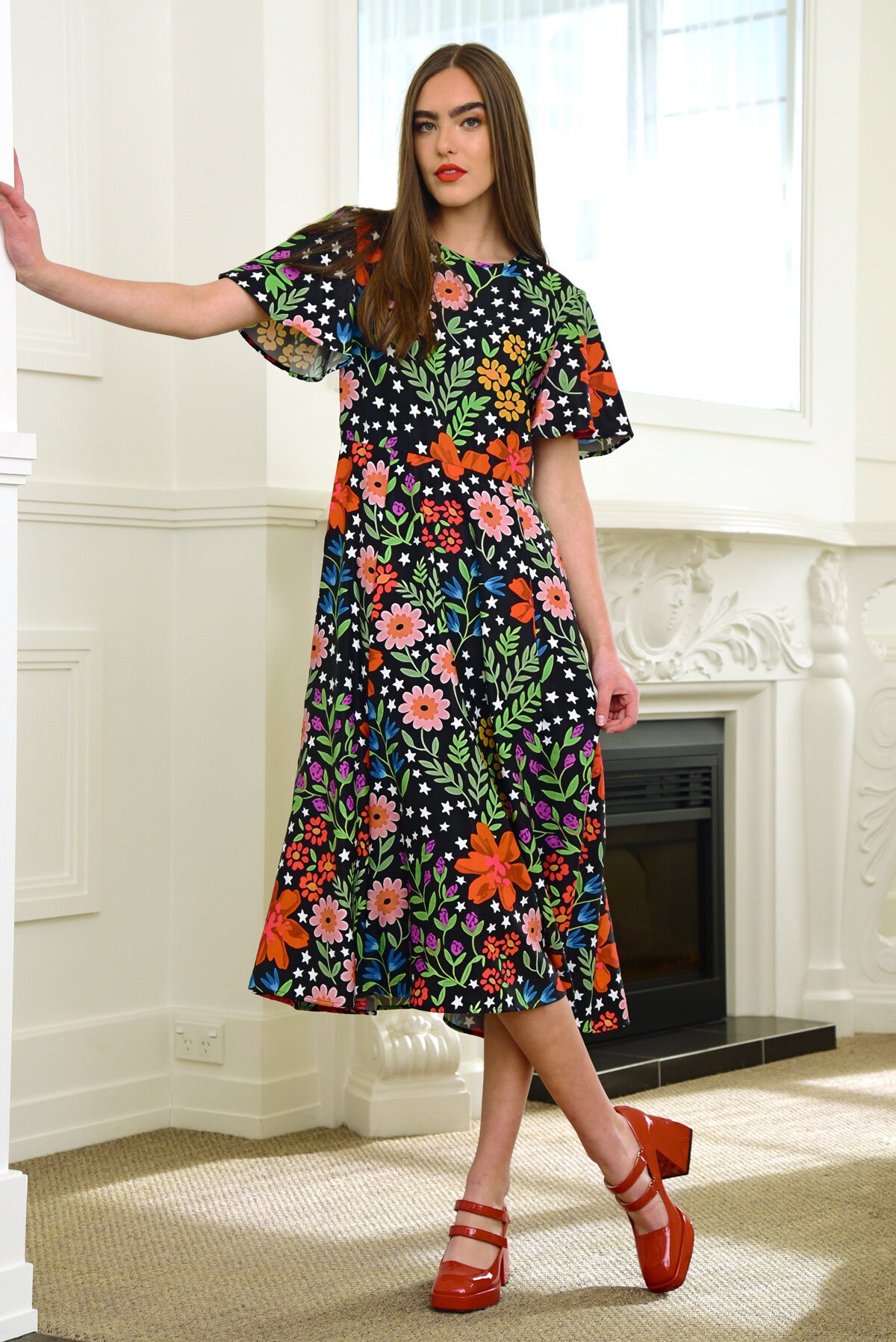 Curate SWIRL STORY Dress - Dresses : Diahann Boutique - Curate PF24