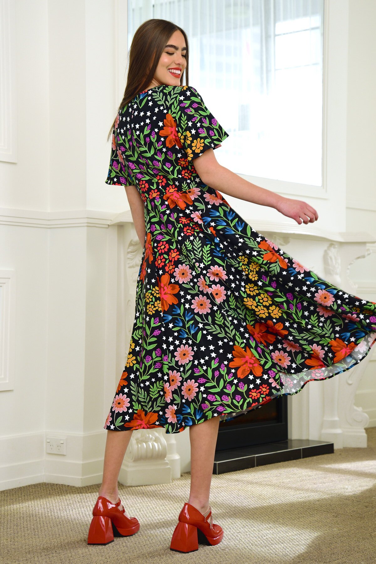 Curate SWIRL STORY Dress - Dresses : Diahann Boutique - Curate PF24