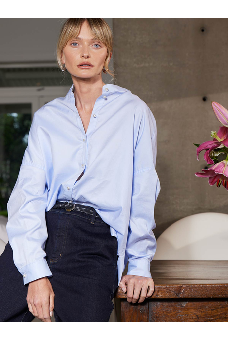 Sills MARGOT TWILL Shirt - Tops : Diahann Boutique - CAROLINE SILLS W24