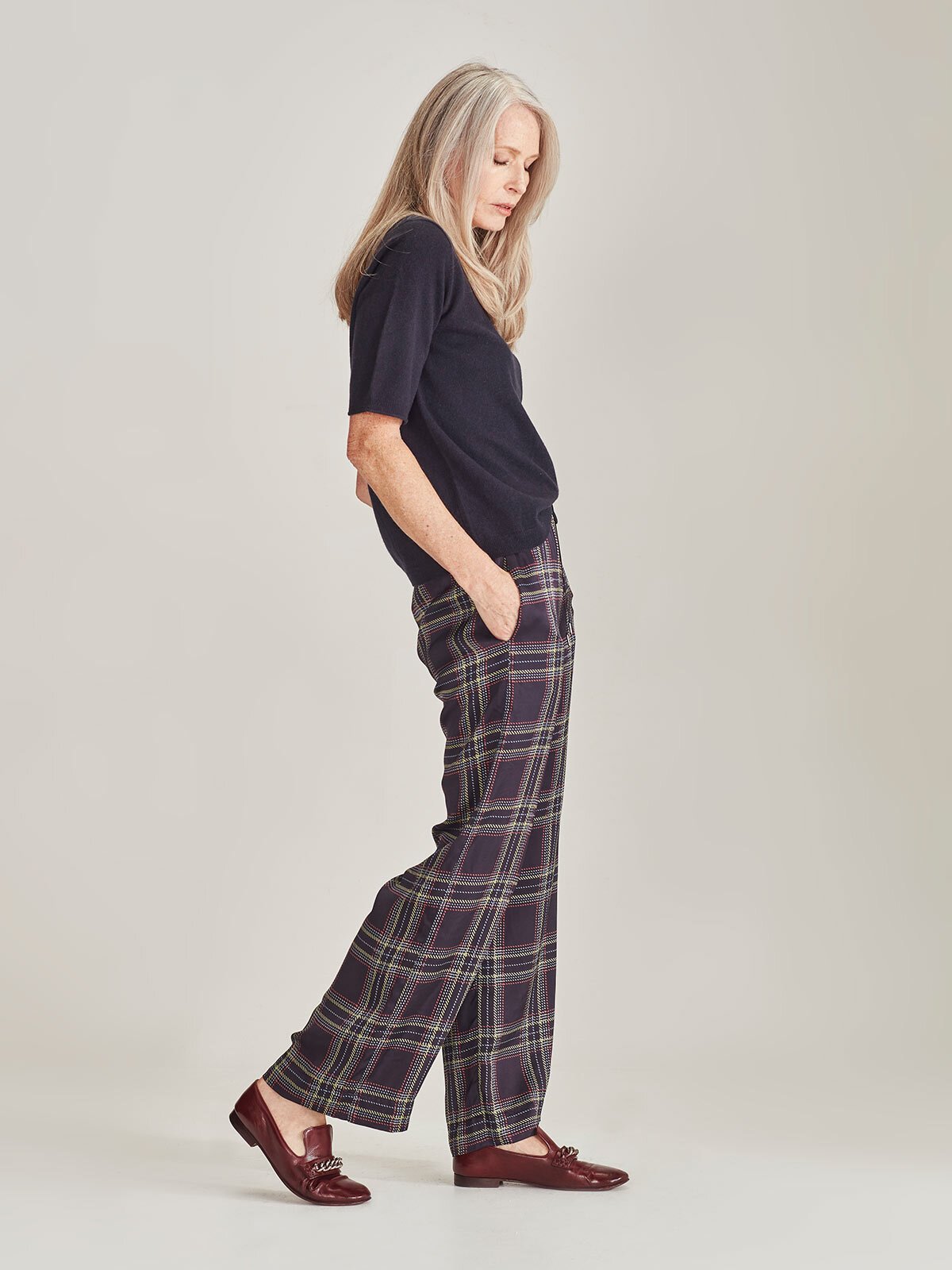 Caroline Sills EVIE PLAID Pant - Pants : Diahann Boutique - CAROLINE ...
