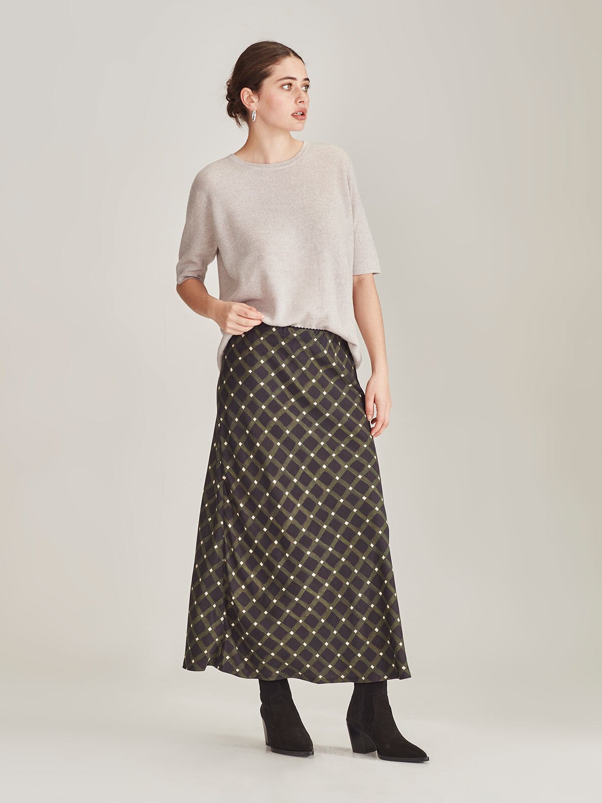 Sills BELLA CHECKERS Skirt - Skirts : Diahann Boutique - CAROLINE SILLS W24