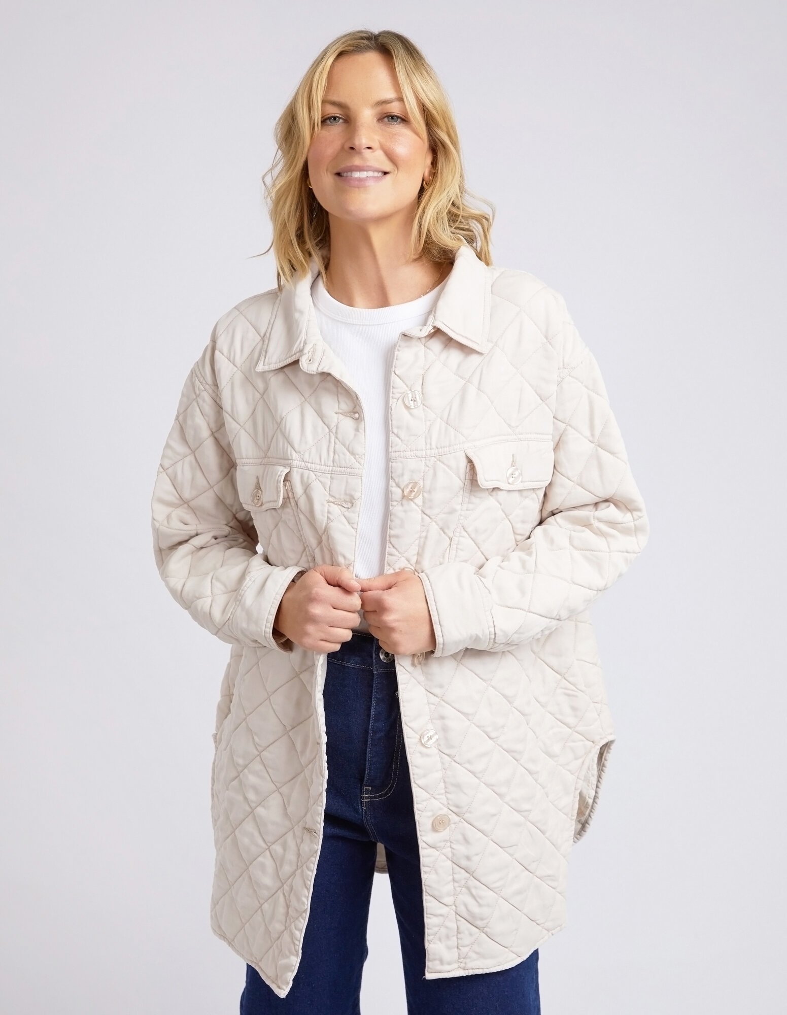 Elm KATIE QUILTED Shacket - Jackets & Coats : Diahann Boutique - Elm W24