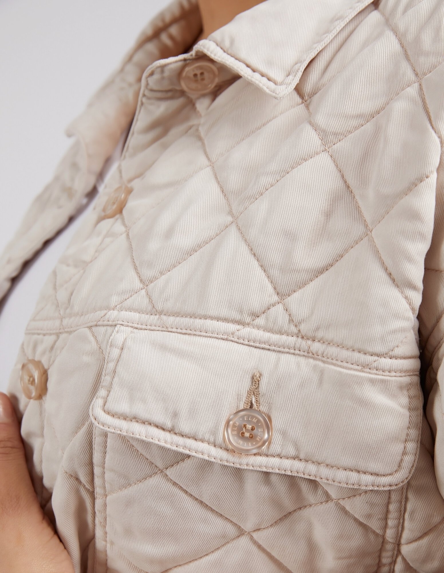 Elm KATIE QUILTED Shacket - Jackets & Coats : Diahann Boutique - Elm W24