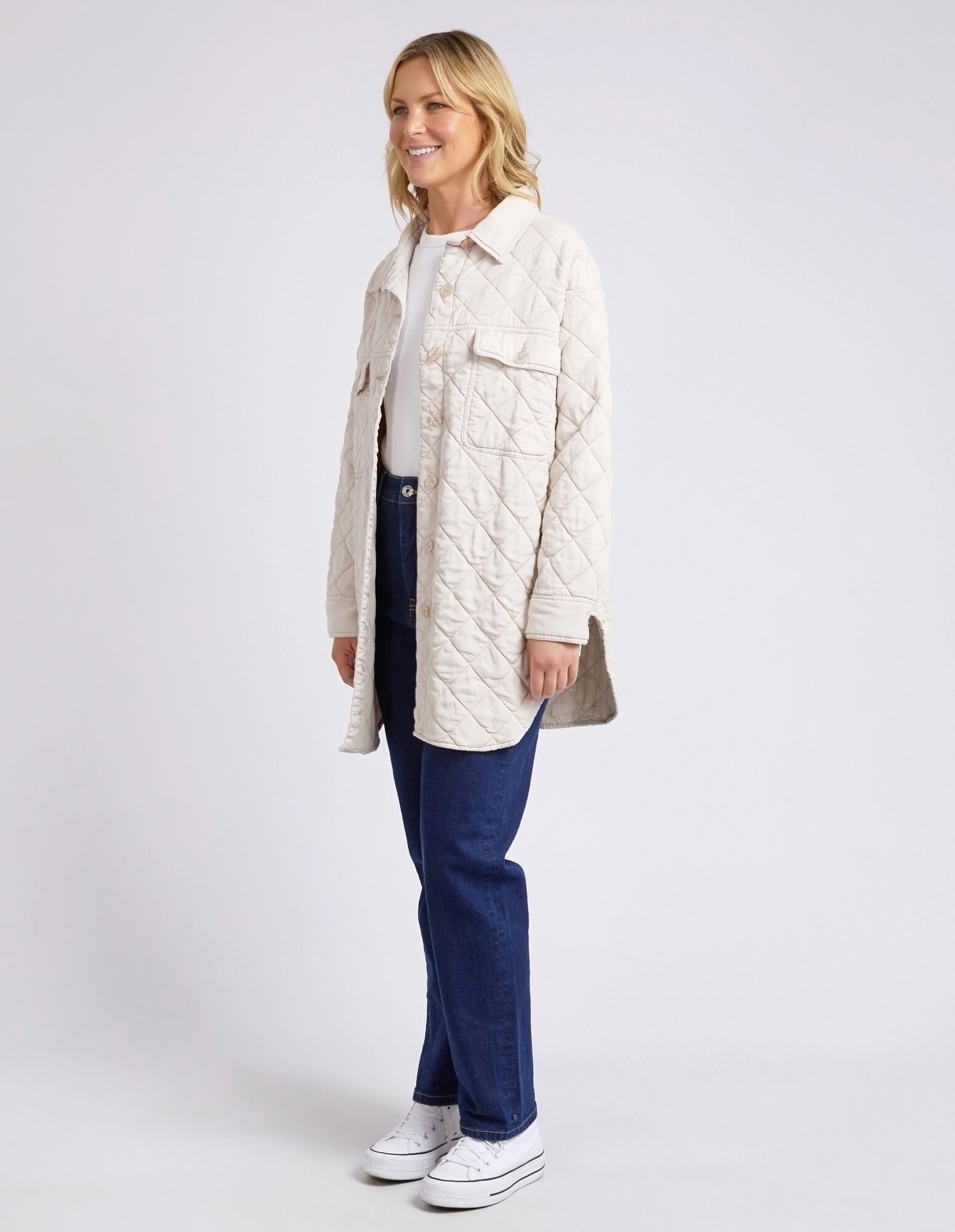 Elm KATIE QUILTED Shacket - Jackets & Coats : Diahann Boutique - Elm W24