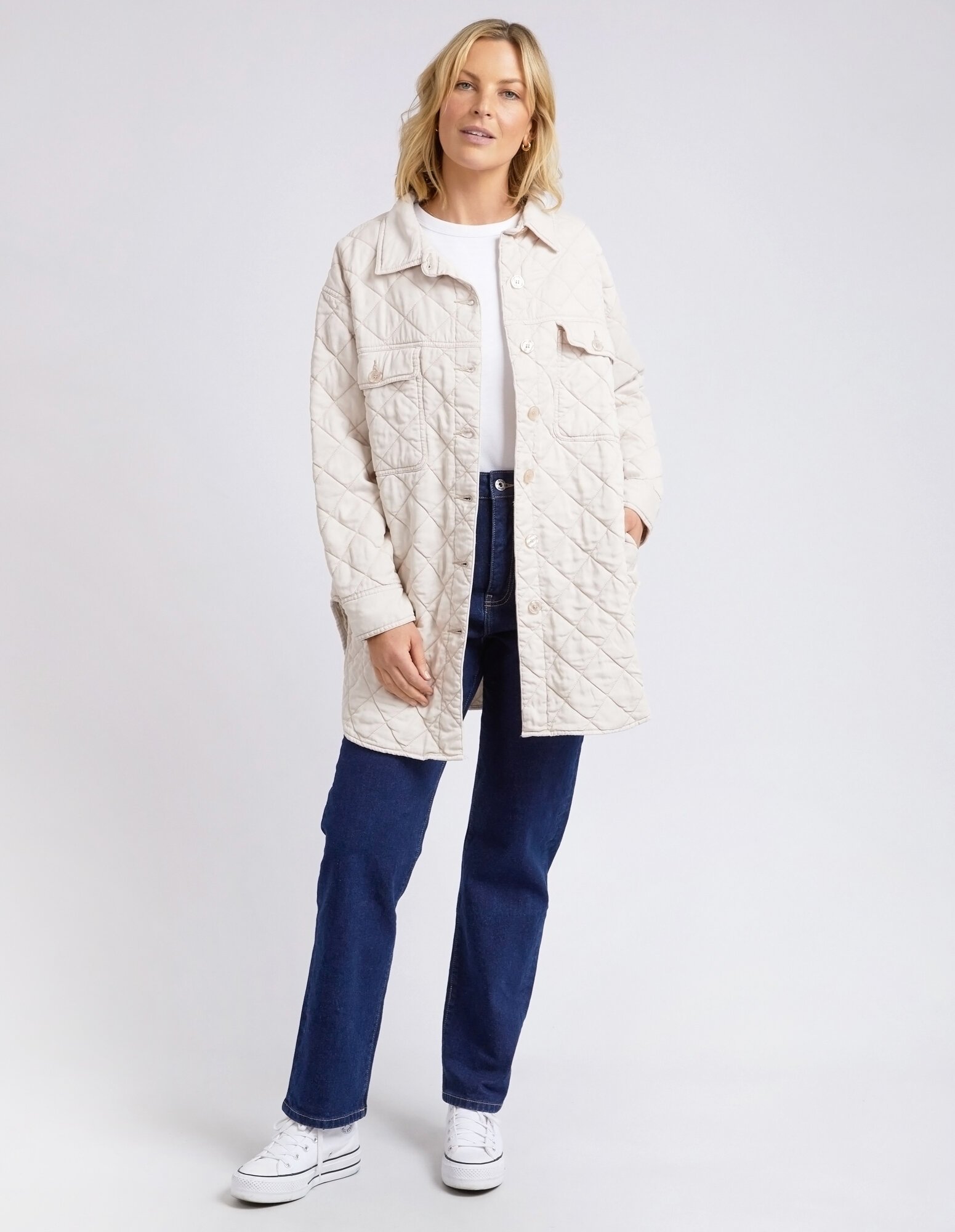 Elm KATIE QUILTED Shacket - Jackets & Coats : Diahann Boutique - Elm W24