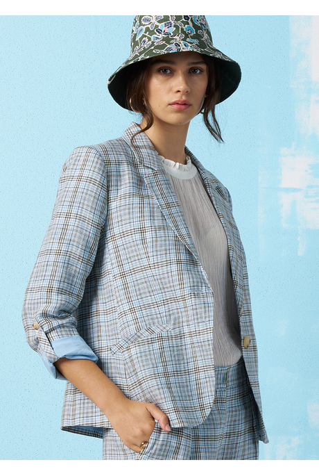 Madly Sweetly CHECKED IN Blazer - Jackets & Coats : Diahann Boutique ...